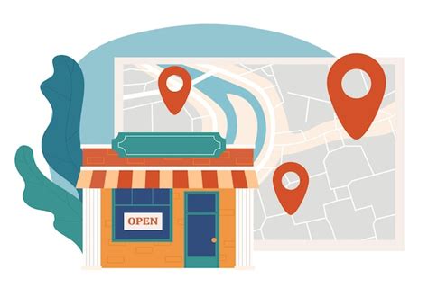 Premium Vector Map Shows Way Concept Navigation And Geolocation Gps