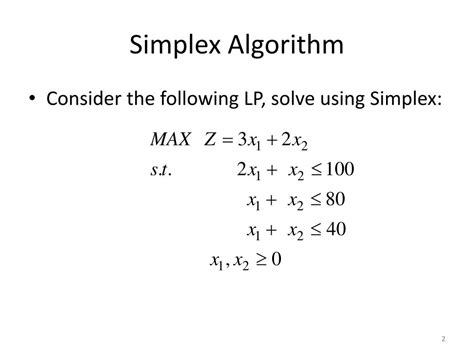 Ppt Simplex Method Powerpoint Presentation Free Download Id6625092