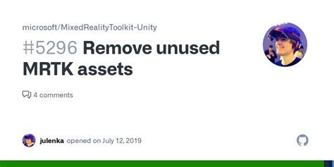 remove unused mrtk assets · issue 5296 · microsoft mixedrealitytoolkit