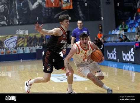 dnipro ukraine march 2 2024 guard oleksandr brechka r of bc
