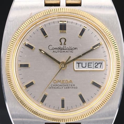 Vintage Omega Constellation Automatic Day Date Chronometer Wristwatch