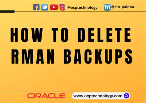 How To Delete Rman Backups
