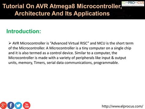 Tutorial On Avr Atmega8 Microcontroller Architecture And Its