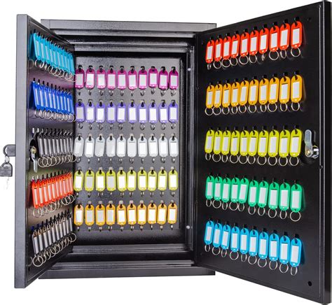 Key Lock Box Cabinet With 200 Hooks Wall Mount Key Organizer Safe For