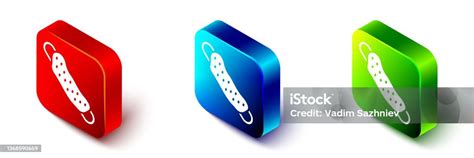 흰색 배경에 격리 된 등색 수제 아이콘 목욕 집 사우나 수두 표지판 즐거움과 휴식을위한 항목 빨간색 파란색 및 녹색 사각형 버튼 벡터 3차원 형태에 대한 스톡 벡터 아트 및