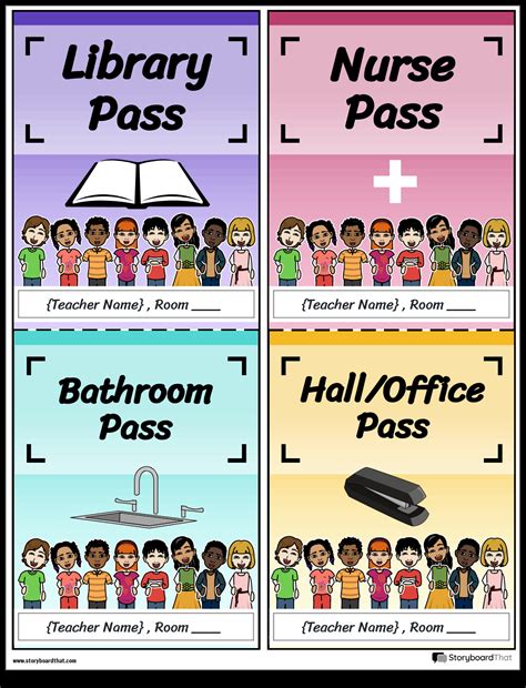 Free Printable Hall Passes For Middle School Free Printable