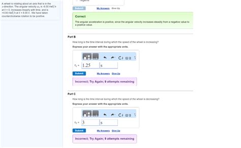 solved a wheel is rotating about an axis that is in the