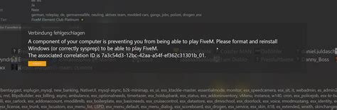 Component Of My Pc FiveM Client Support Cfx Re Community