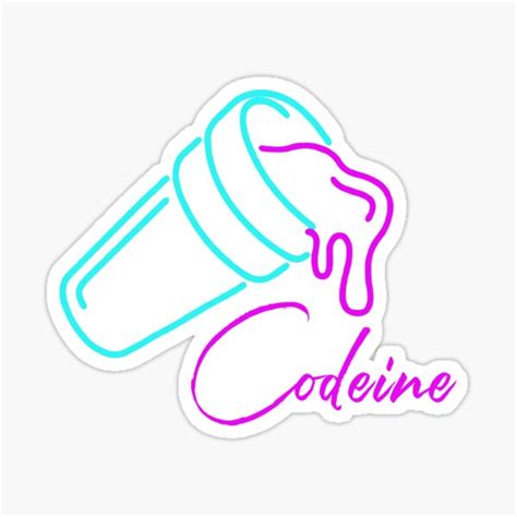 Neon Codeine Sticker For Sale By Frabanz Redbubble