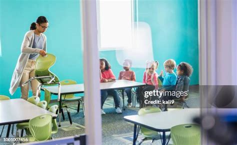Teacher Preparing Classroom Photos And Premium High Res Pictures Getty Images