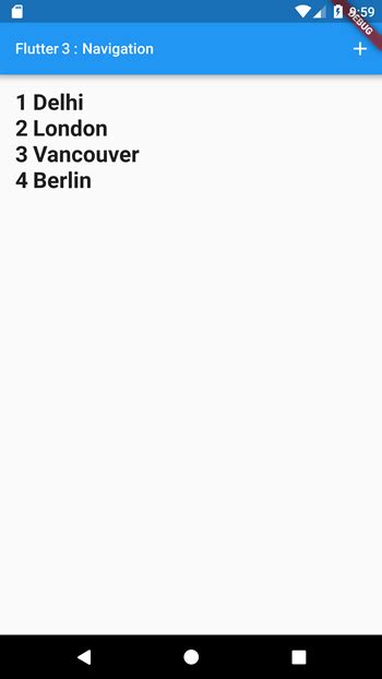 Flutter Getting Started Tutorial 3 Navigation Codeproject