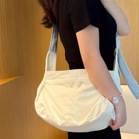 캐주얼 호보 숄더 백 솔리드 컬러 크로스 바디 백 학교용 올 매치 백 Temu Korea