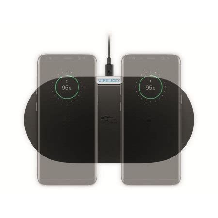 Goobay Qi Fast Wireless Duo Charging Pad W Black