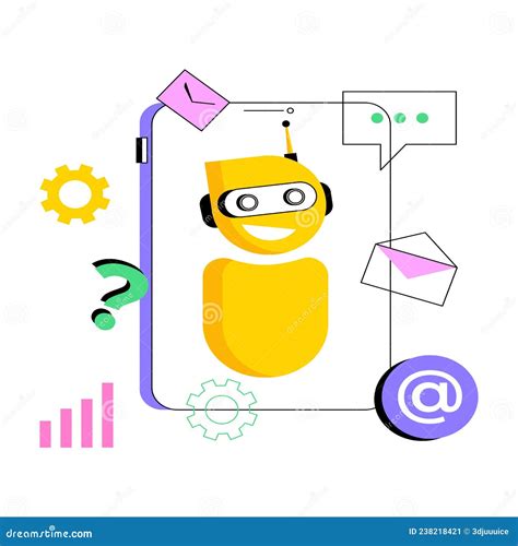 Chatbot Artificial Intelligence Abstract Concept Vector Illustration Stock Vector