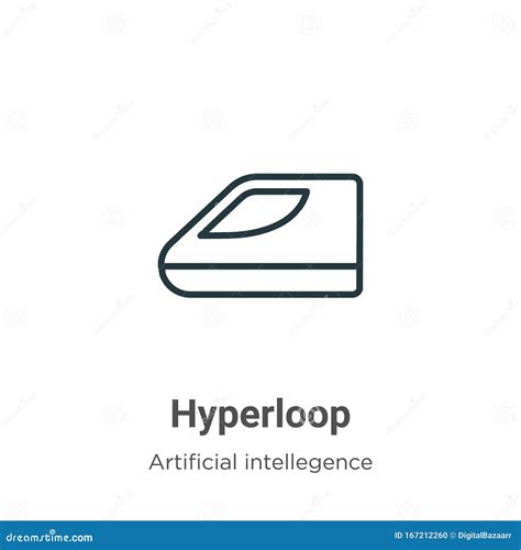 Hyperloop Outline Vector Icon Thin Line Black Hyperloop Icon Flat