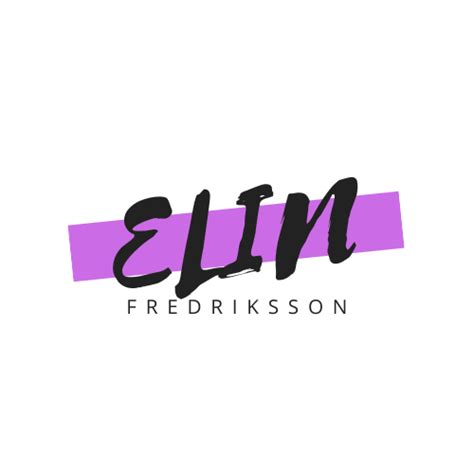 Portfolio Elin Fredriksson