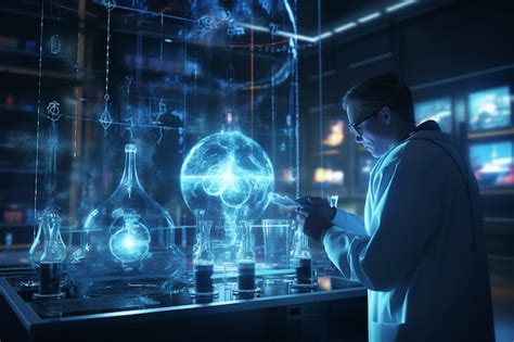 premium photo scientist conducting experiments in a laboratory