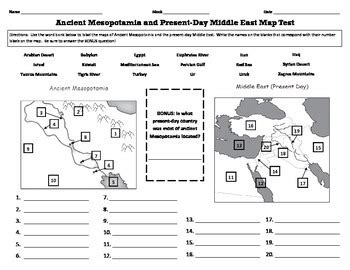 Ancient Near East Map Quiz