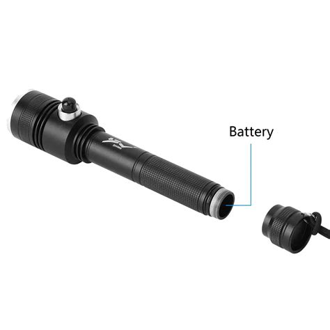 Waterproof Led Diving Flashlight Powerful Underwater Dive Light With
