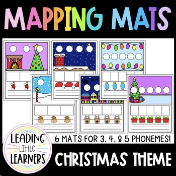 Word Mapping Mats Orthographic Mapping Mats Christmas Theme Tpt