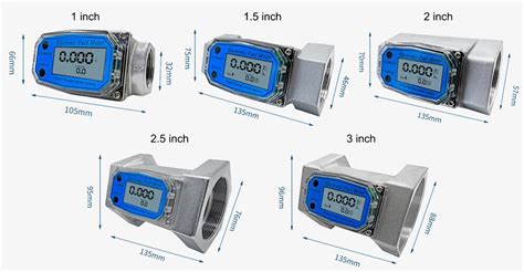 123 Inch Digital Turbine Flow Meter For Dieselwater