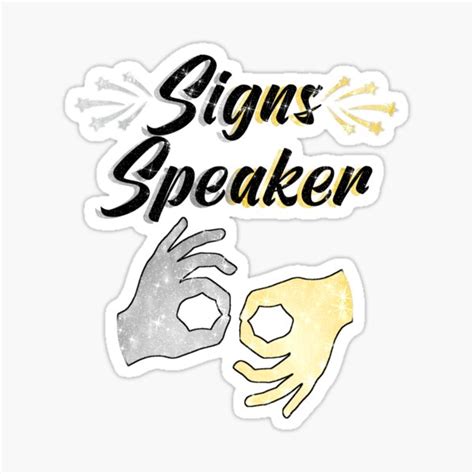 Signs Speaker Gold Silver Deaf And Hard Hearing Disability Support