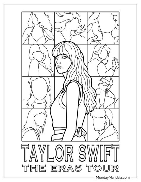 40 Taylor Swift Coloring Pages Free Pdf Printables In 2025 Coloring
