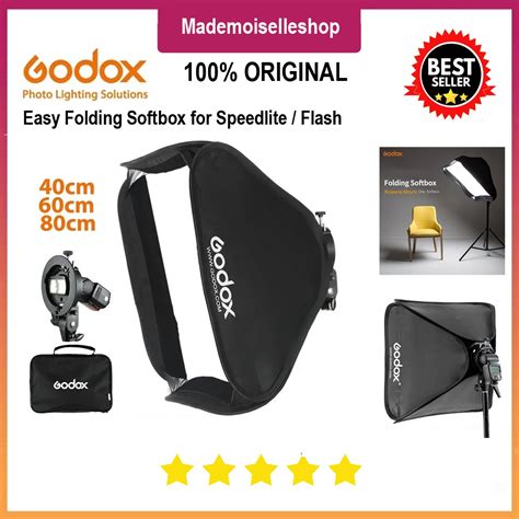 Jual Godox 40x40cm S Type Easy Folding Softbox For Flash Speedlite Mirrorless Dslr For Tt520