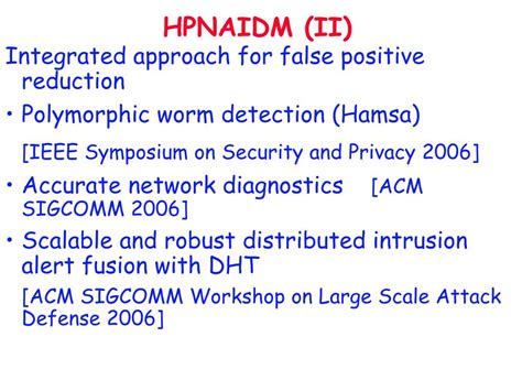 Ppt High Performance Network Anomalyintrusion Detection And Mitigation