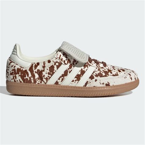 Lilac Blonde Adidas Samba Lt Cow Print Brown White Womens Shop