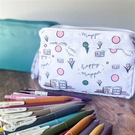 Oversized Pencil Pouch Happy Mapper Pattern The James Method