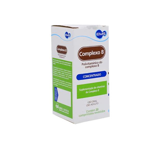 Complexo B Concentrado C20 Comprimidos Ems