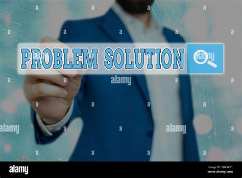 handwriting text problem solution conceptual photo solving consists of