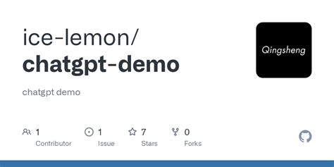 Github Ice Lemon Chatgpt Demo Chatgpt Demo