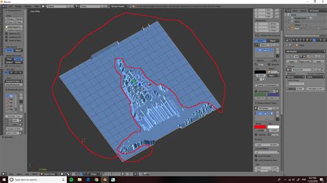 Height Map How To Deleted Unwanted Faces Blender Stack Exchange