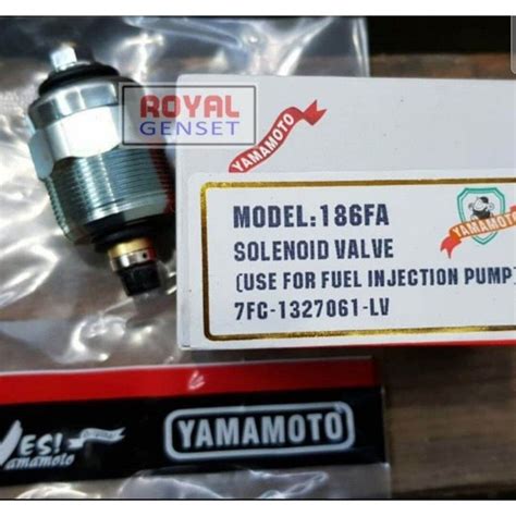 Jual 186fa Solonoid Valve For Fuel Injection Pump Genset Silent Solar