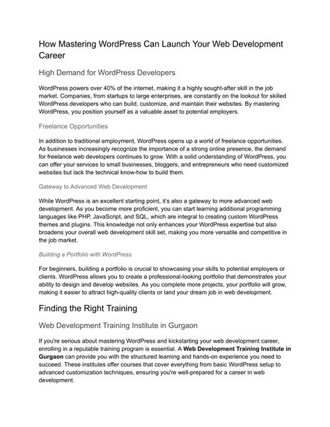 Ppt Why Wordpress Is Essential For Beginner Web Developers And How It