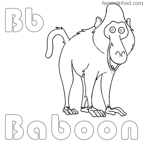 Baboon Coloring Pages At Free Printable Colorings