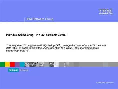 Ppt Individual Cell Coloring In A Jsf Datatable Control Powerpoint