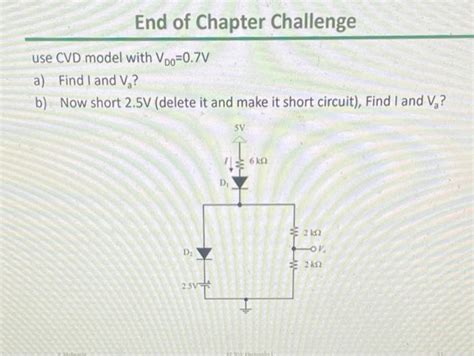 solved end of chapter challenge use cvd model with vpo 0 7v
