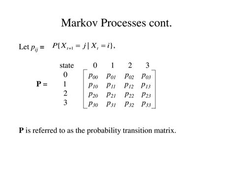 Random Processes Markov Processes Ppt Download