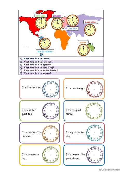 What Time Is It English Esl Worksheets Pdf And Doc