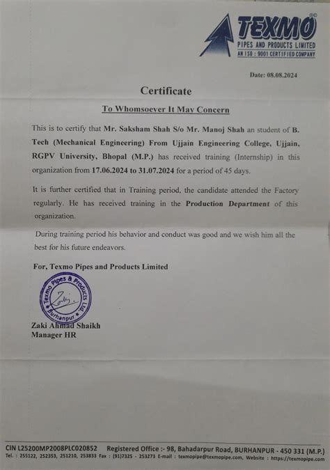 Saksham Shah On Linkedin Gratitude Learningexperience Internship
