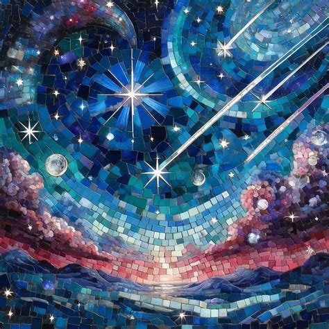 Starry Sky Mosaic What Do You Wish For When You Look At The Stars 💫