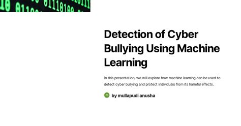 Detection Of Cyber Bullying Using Machine Learning