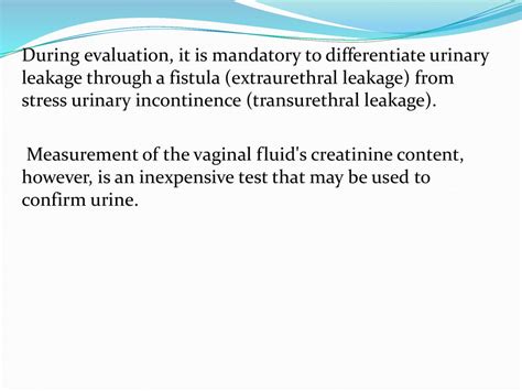 Genitourinary Fistula Ppt Download