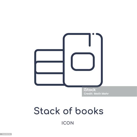 교육 개요 모음에서 책 아이콘의 선형 스택 책 아이콘 흰색 배경에 고립의 얇은 라인 스택 도 서 유행 그림의 스택 0명에 대한 스톡 벡터 아트 및 기타 이미지 Istock