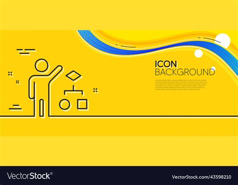 Algorithm Line Icon Business Management Sign Vector Image