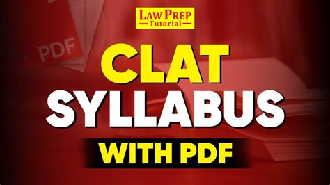 Detailed Clat Syllabus 2026 With Free Pdf