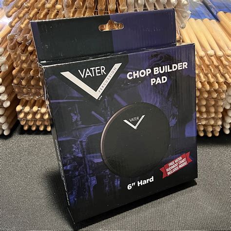 Vater 6 Inch Hard Black Chop Builder Pad Reverb